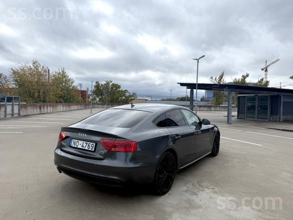 Grey Audi A5 2015 in Riga, with an engine capacity of 3.00 L and mileage of 189 thousand km for 14999 €, photo 4 on AUTOMOTO.COM.LV