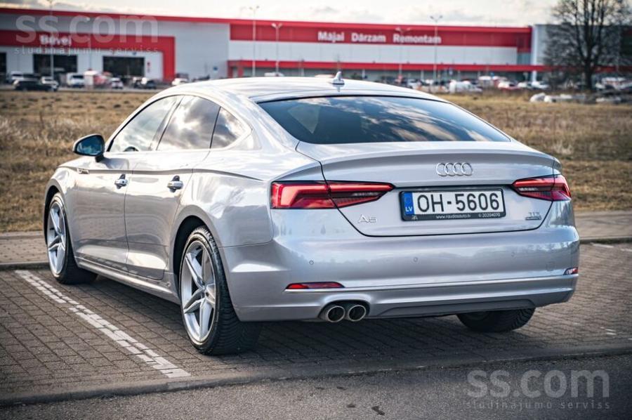 Pelēks Audi A5 2017 Rīga, ar dzinēja tilpumu 2.00 L un nobraukumu 0 tūkst. km par 16990 €, foto 7 vietnē AUTOMOTO.COM.LV