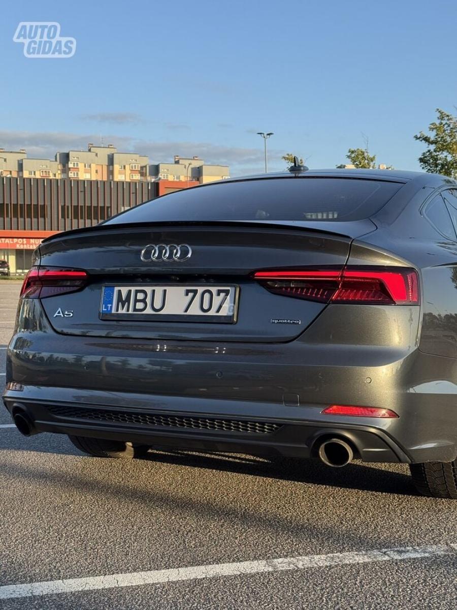 Pelēks Audi A5 2019 Klaipėda, ar dzinēja tilpumu 2.00 L un nobraukumu 84 tūkst. km par 27500 €, foto 5 vietnē AUTOMOTO.COM.LV