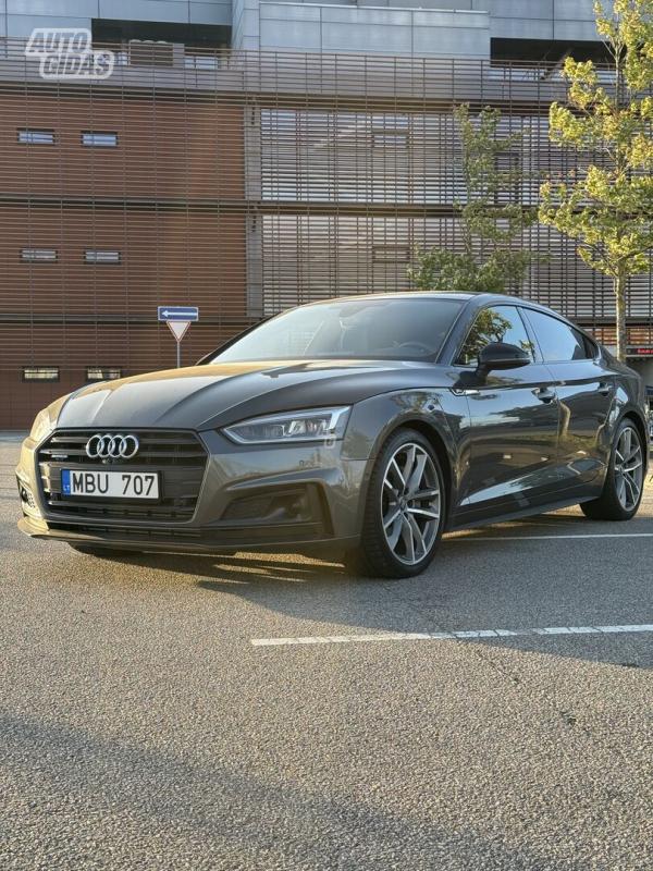 Grey Audi A5 2019 in Klaipeda, with an engine capacity of 2.00 L and mileage of 84 thousand km for 26950 €, photo 2 on AUTOMOTO.COM.LV