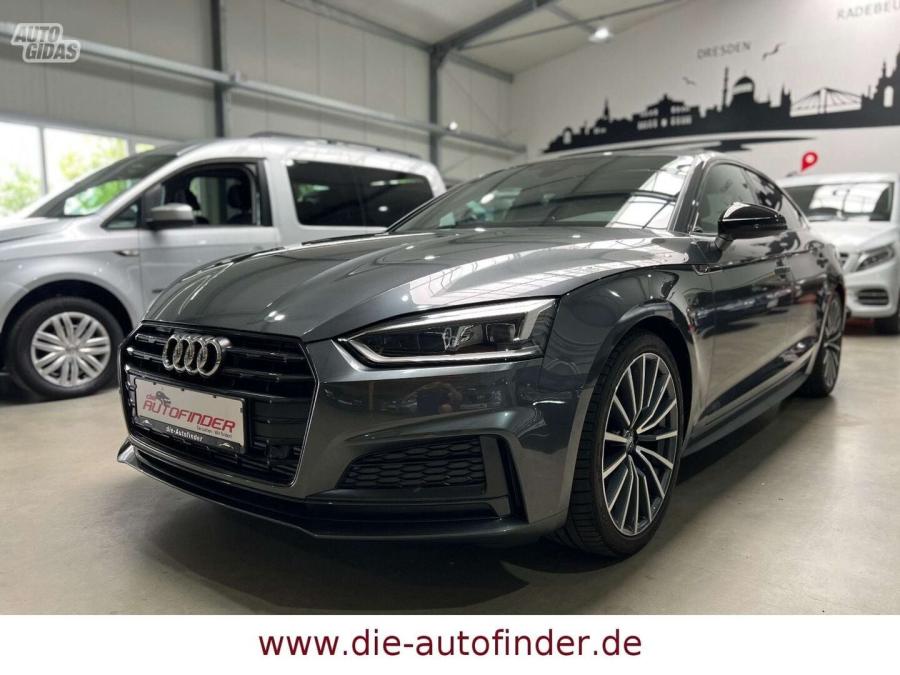 Grey Audi A5 2020 in Kaunas, with an engine capacity of 2.00 L and mileage of 17 thousand km for 32699 €, photo 1 on AUTOMOTO.COM.LV