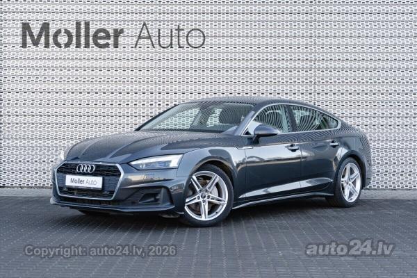 Grey Audi A5 2023 in Riga, with an engine capacity of 2.00 L and mileage of 83 thousand km for 32691 €, photo 1 on AUTOMOTO.COM.LV
