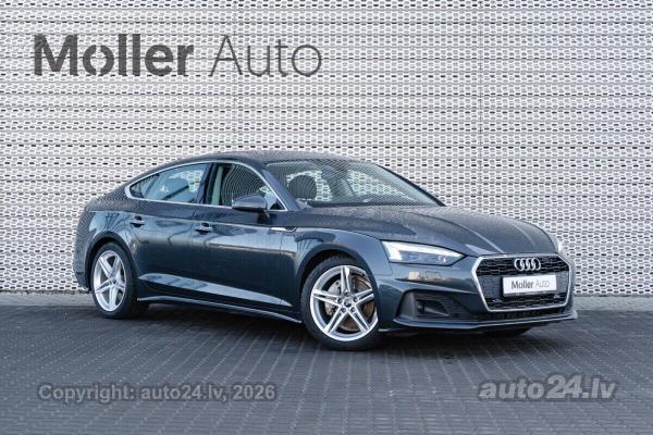 Grey Audi A5 2023 in Riga, with an engine capacity of 2.00 L and mileage of 83 thousand km for 32691 €, photo 2 on AUTOMOTO.COM.LV