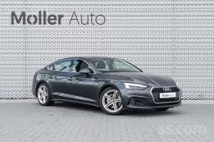 Grey Audi A5 2023 in Riga, with an engine capacity of 2.00 L and mileage of 83 thousand km for 32400 €, photo 3 on AUTOMOTO.COM.LV