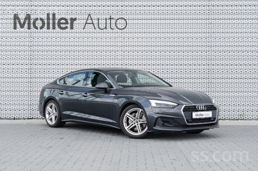Grey Audi A5 2023 in Riga, with an engine capacity of 2.00 L and mileage of 83 thousand km for 32400 €, photo 3 on AUTOMOTO.COM.LV