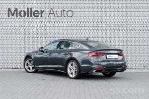 Grey Audi A5 2023 in Riga, with an engine capacity of 2.00 L and mileage of 83 thousand km for 32400 €, photo 4 on AUTOMOTO.COM.LV