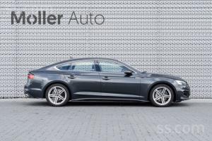 Grey Audi A5 2023 in Riga, with an engine capacity of 2.00 L and mileage of 83 thousand km for 32400 €, photo 6 on AUTOMOTO.COM.LV