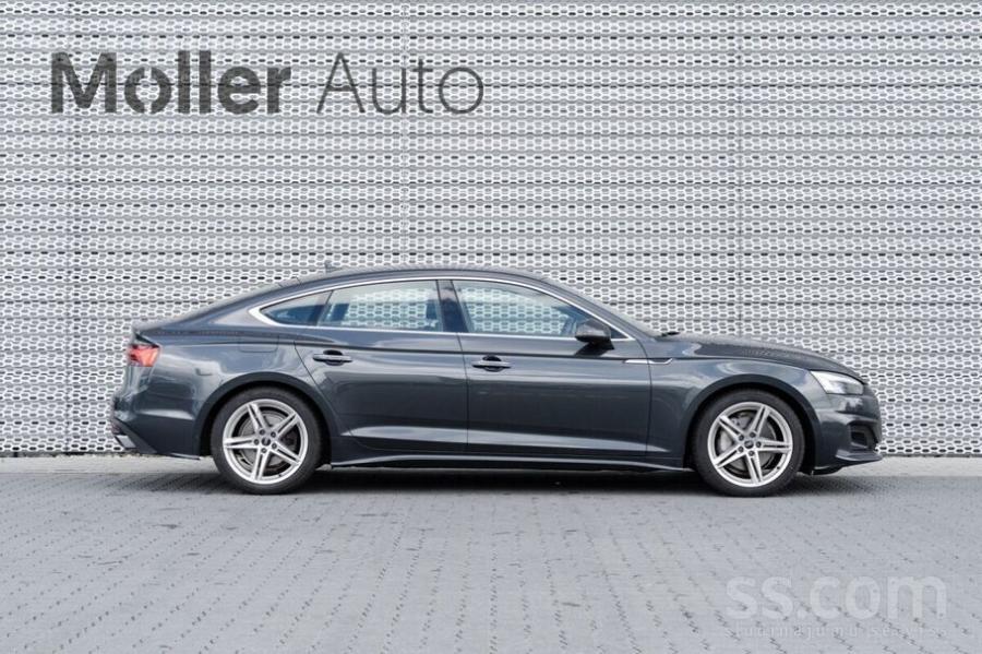 Grey Audi A5 2023 in Riga, with an engine capacity of 2.00 L and mileage of 83 thousand km for 32400 €, photo 6 on AUTOMOTO.COM.LV