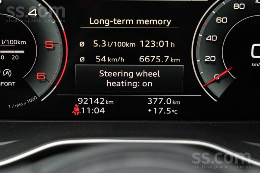 Grey Audi A5 2023 in Riga, with an engine capacity of 2.00 L and mileage of 83 thousand km for 32400 €, photo 15 on AUTOMOTO.COM.LV