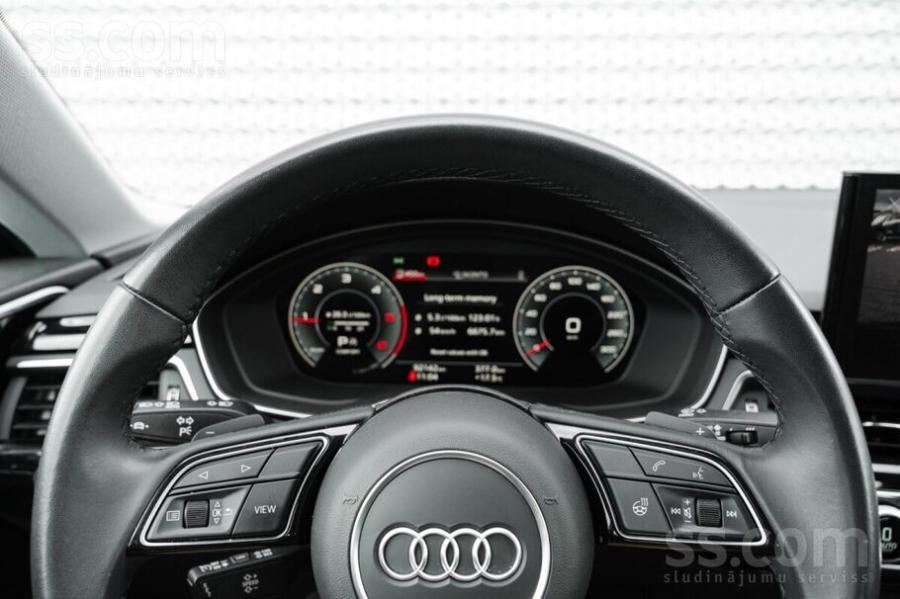 Grey Audi A5 2023 in Riga, with an engine capacity of 2.00 L and mileage of 83 thousand km for 32400 €, photo 16 on AUTOMOTO.COM.LV