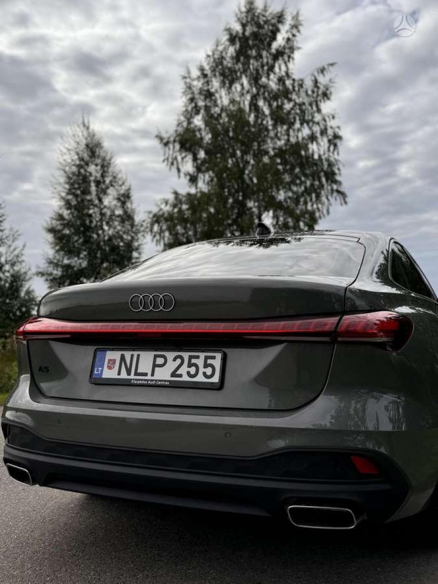 Grey Audi A5 2025 in Klaipeda, with an engine capacity of 1.98 L and mileage of 12 thousand km for 34500 €, photo 18 on AUTOMOTO.COM.LV