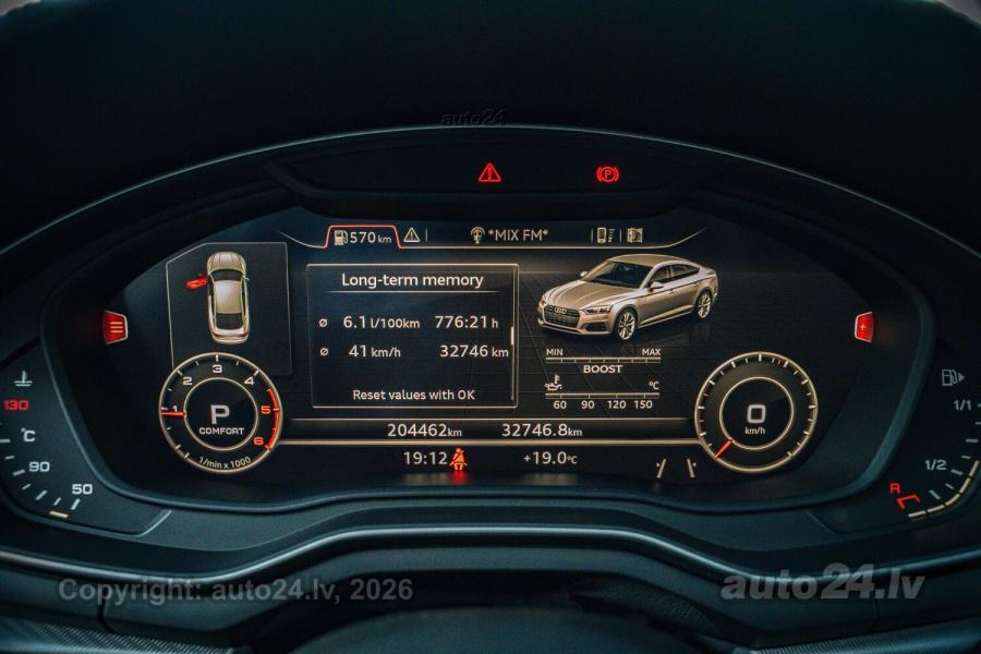 Audi A5 2018 Rīga, ar dzinēja tilpumu 2.00 L un nobraukumu 205 tūkst. km par 22500 €, foto 12 vietnē AUTOMOTO.COM.LV