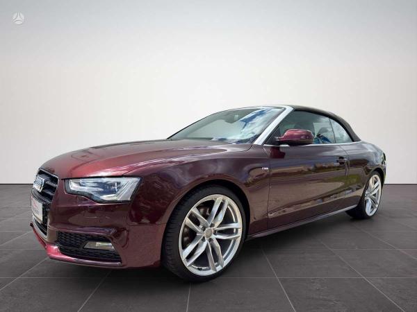 Red Audi A5 2017 in Vilnius, with an engine capacity of 2.97 L and mileage of 89 thousand km for 22900 €, photo 1 on AUTOMOTO.COM.LV