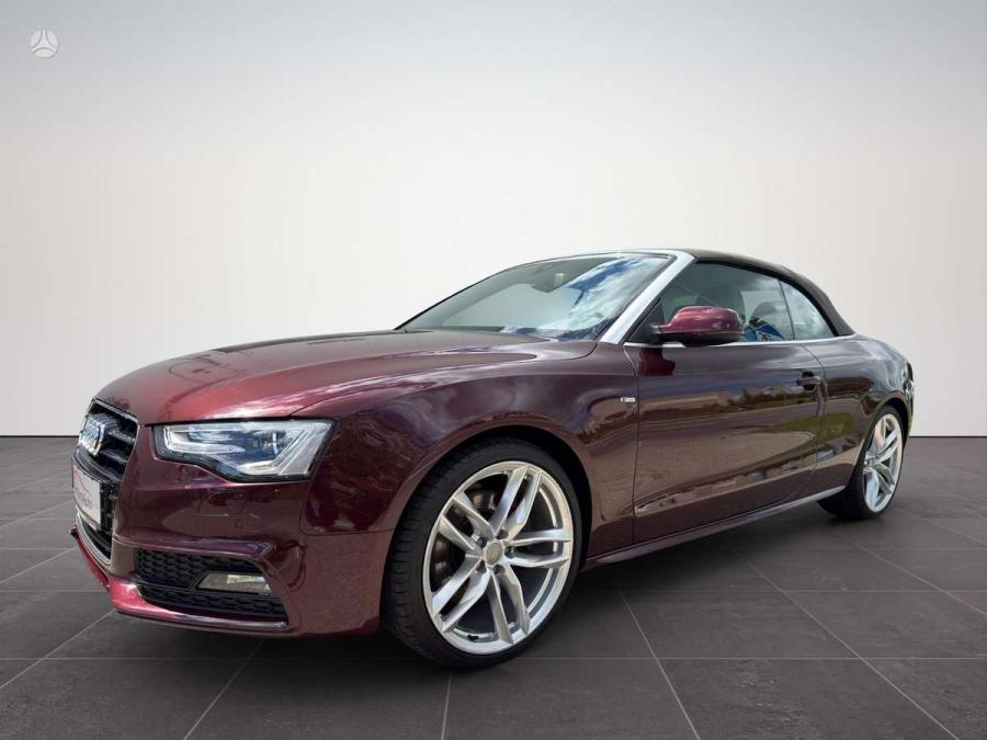 Red Audi A5 2017 in Vilnius, with an engine capacity of 2.97 L and mileage of 89 thousand km for 22900 €, photo 1 on AUTOMOTO.COM.LV