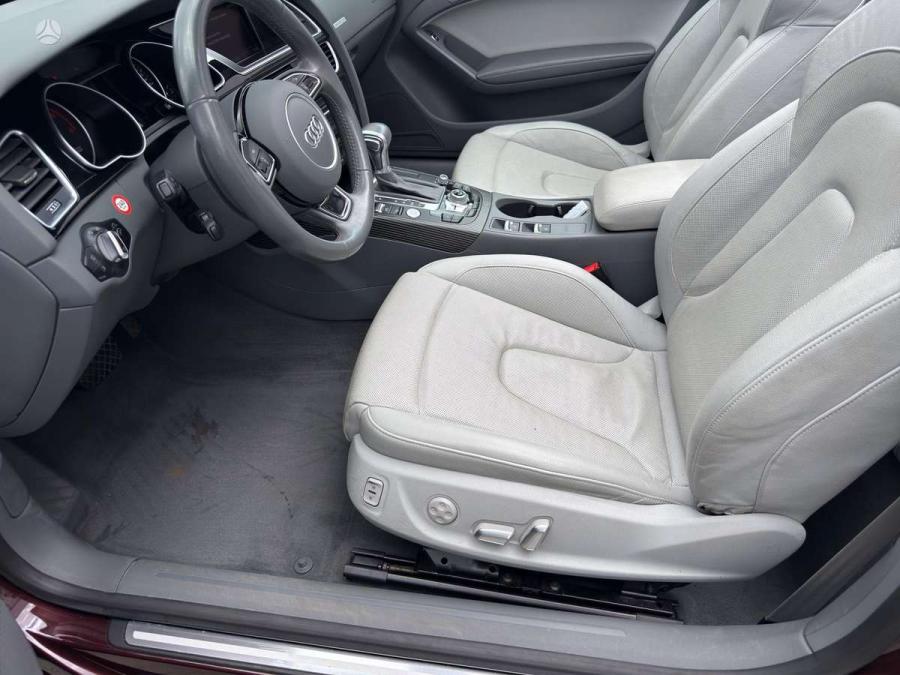 Red Audi A5 2017 in Vilnius, with an engine capacity of 2.97 L and mileage of 89 thousand km for 22900 €, photo 9 on AUTOMOTO.COM.LV