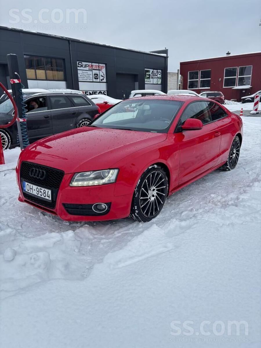 Red Audi A5 2008 in Jelgava, with an engine capacity of 3.00 L and mileage of 320 thousand km for 8900 €, photo 1 on AUTOMOTO.COM.LV