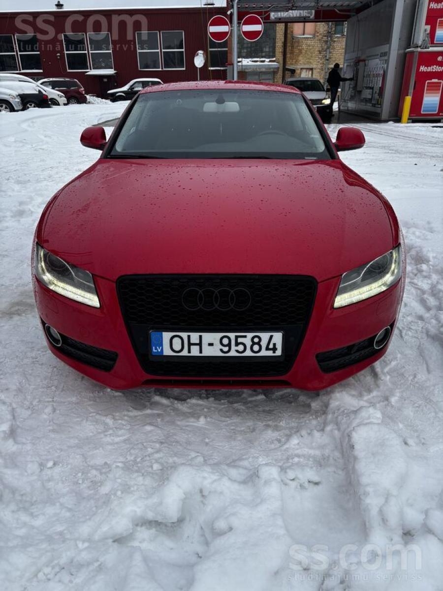 Red Audi A5 2008 in Jelgava, with an engine capacity of 3.00 L and mileage of 320 thousand km for 8900 €, photo 3 on AUTOMOTO.COM.LV