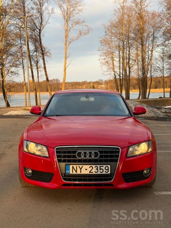 Red Audi A5 2008 in Daugavpils, with an engine capacity of 1.80 L and mileage of 218 thousand km for 5200 €, photo 2 on AUTOMOTO.COM.LV
