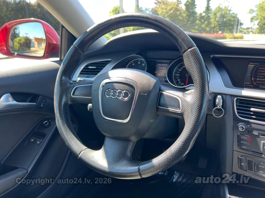 Sarkans Audi A5 2009 Paide, ar dzinēja tilpumu 2.00 L un nobraukumu 221 tūkst. km par 5990 €, foto 13 vietnē AUTOMOTO.COM.LV