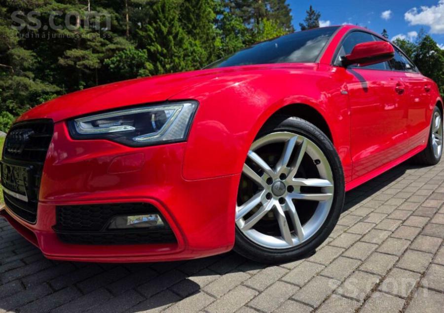 Red Audi A5 2013 in Jekabpils, with an engine capacity of 2.00 L and mileage of 287 thousand km for 13700 €, photo 4 on AUTOMOTO.COM.LV
