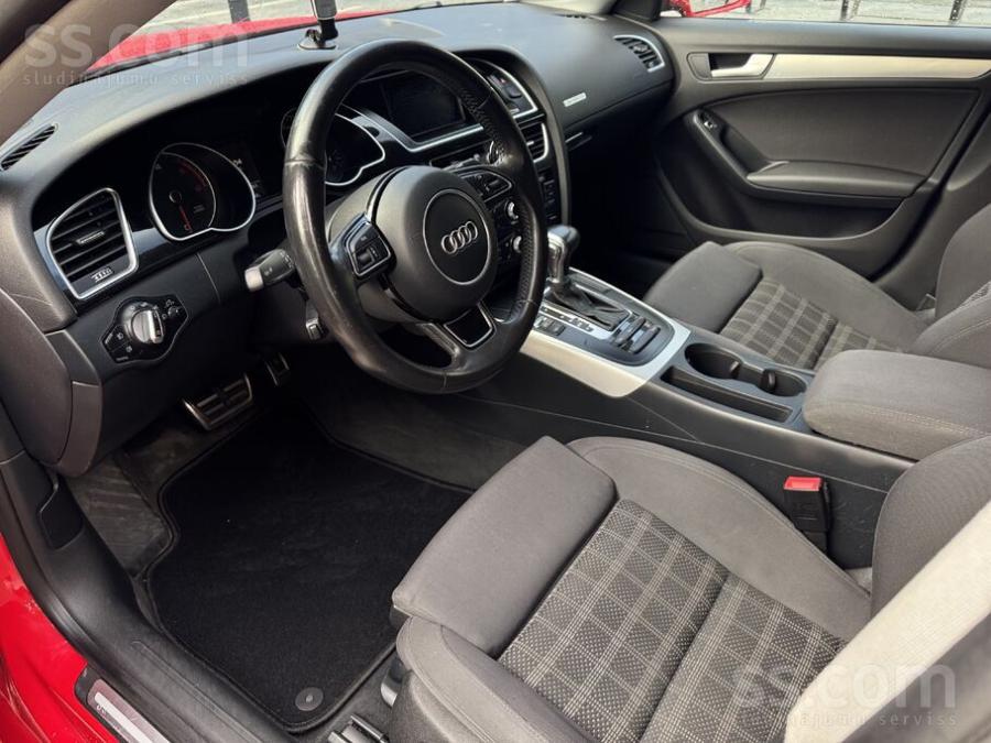 Red Audi A5 2014 in Ogre, with an engine capacity of 2.00 L and mileage of 235 thousand km for 8400 €, photo 18 on AUTOMOTO.COM.LV