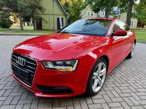 Red Audi A5 2014 in Birstonas, with an engine capacity of 1.97 L and mileage of 297 thousand km for 8950 €, photo 3 on AUTOMOTO.COM.LV