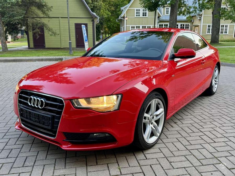 Red Audi A5 2014 in Birstonas, with an engine capacity of 1.97 L and mileage of 297 thousand km for 8950 €, photo 6 on AUTOMOTO.COM.LV