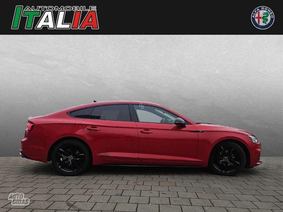 Red Audi A5 2018 in Kaunas, with an engine capacity of 2.00 L and mileage of 83 thousand km for 25943 €, photo 3 on AUTOMOTO.COM.LV