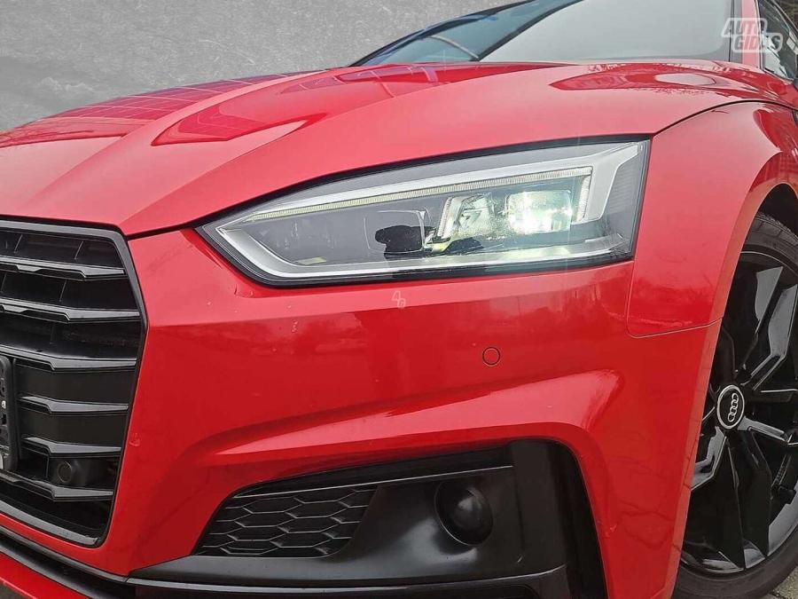 Red Audi A5 2018 in Kaunas, with an engine capacity of 2.00 L and mileage of 83 thousand km for 25943 €, photo 5 on AUTOMOTO.COM.LV