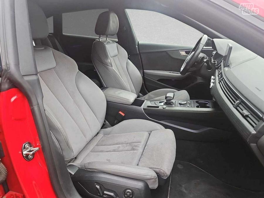 Red Audi A5 2018 in Kaunas, with an engine capacity of 2.00 L and mileage of 83 thousand km for 25943 €, photo 9 on AUTOMOTO.COM.LV