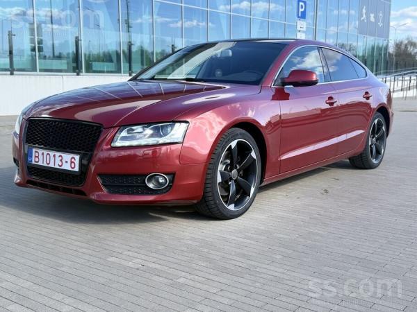 Red Audi A5 2010 in Rezekne, with an engine capacity of 2.00 L and mileage of 0 thousand km for 8050 €, photo 2 on AUTOMOTO.COM.LV