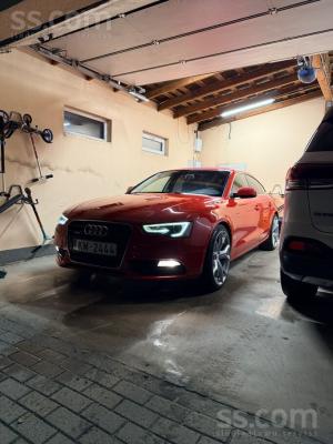 Red Audi A5 2013 in Riga, with an engine capacity of 2.00 L and mileage of 241 thousand km for 11500 €, photo 4 on AUTOMOTO.COM.LV
