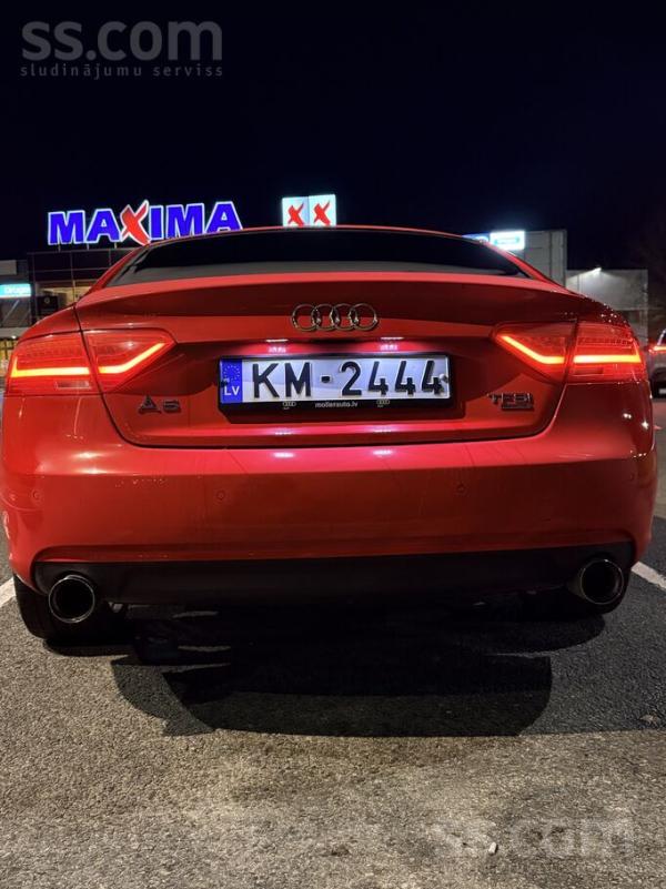 Red Audi A5 2013 in Riga, with an engine capacity of 2.00 L and mileage of 241 thousand km for 11500 €, photo 5 on AUTOMOTO.COM.LV