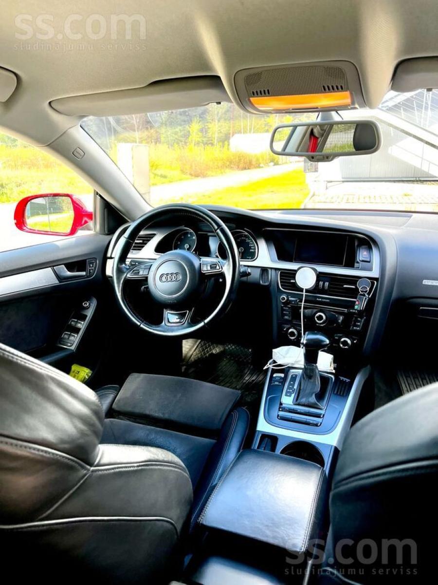 Red Audi A5 2013 in Riga, with an engine capacity of 2.00 L and mileage of 241 thousand km for 11500 €, photo 12 on AUTOMOTO.COM.LV