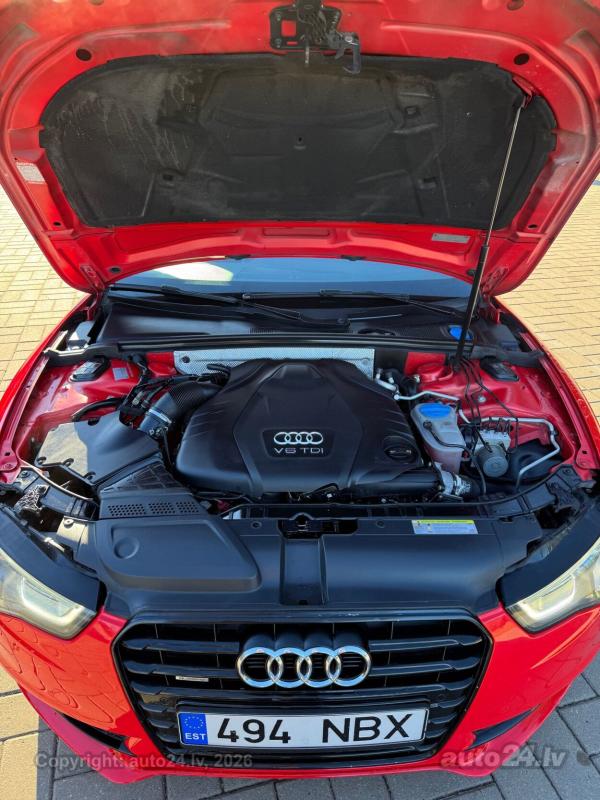 Red Audi A5 2015 in Tallinn, with an engine capacity of 3.00 L and mileage of 281 thousand km for 10999 €, photo 4 on AUTOMOTO.COM.LV