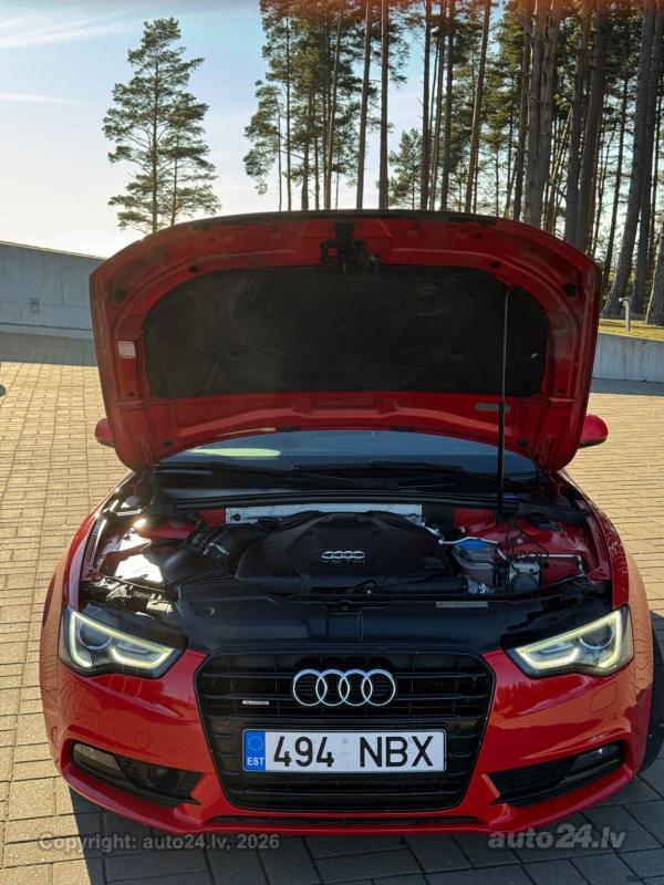 Red Audi A5 2015 in Tallinn, with an engine capacity of 3.00 L and mileage of 281 thousand km for 10999 €, photo 5 on AUTOMOTO.COM.LV