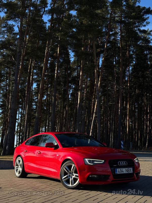 Red Audi A5 2015 in Tallinn, with an engine capacity of 3.00 L and mileage of 281 thousand km for 10999 €, photo 9 on AUTOMOTO.COM.LV