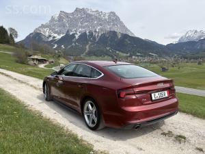 Red Audi A5 2019 in Riga, with an engine capacity of 2.00 L and mileage of 246 thousand km for 18450 €, photo 3 on AUTOMOTO.COM.LV