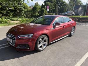 Red Audi A5 2019 in Riga, with an engine capacity of 2.00 L and mileage of 246 thousand km for 18450 €, photo 4 on AUTOMOTO.COM.LV