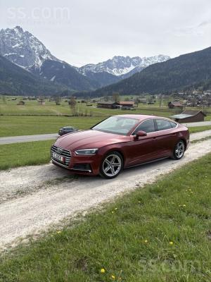 Sarkans Audi A5 2019 Rīga, ar dzinēja tilpumu 2.00 L un nobraukumu 246 tūkst. km par 18450 €, foto  vietnē AUTOMOTO.COM.LV