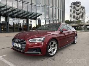 Red Audi A5 2019 in Riga, with an engine capacity of 2.00 L and mileage of 246 thousand km for 15890 €, photo  on AUTOMOTO.COM.LV