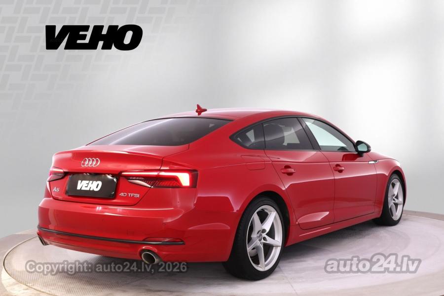 Red Audi A5 2019 in Tallinn, with an engine capacity of 2.00 L and mileage of 73 thousand km for 22500 €, photo 3 on AUTOMOTO.COM.LV