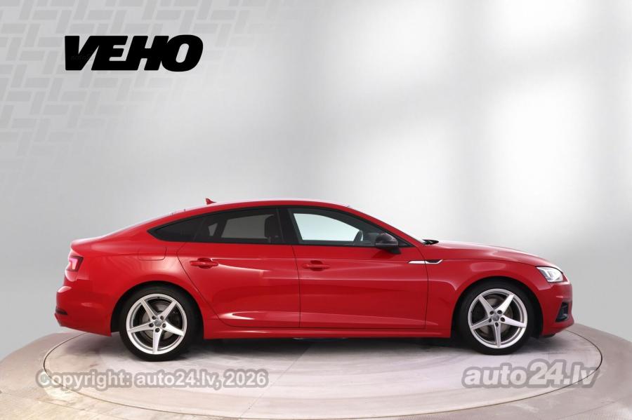 Red Audi A5 2019 in Tallinn, with an engine capacity of 2.00 L and mileage of 73 thousand km for 22500 €, photo 7 on AUTOMOTO.COM.LV