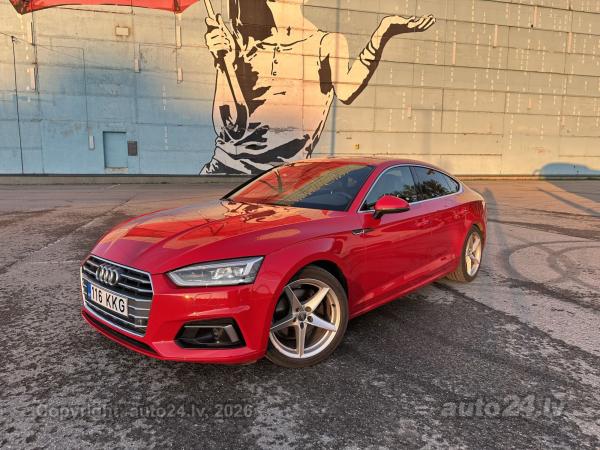 Red Audi A5 2020 in Tallinn, with an engine capacity of 2.00 L and mileage of 68 thousand km for 27900 €, photo 1 on AUTOMOTO.COM.LV
