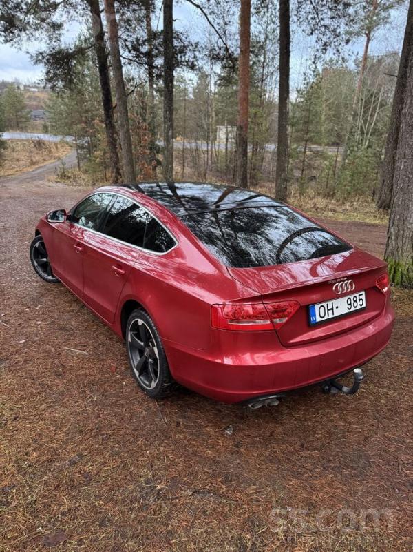 Red Audi A5 2010 in Rezekne, with an engine capacity of 2.00 L and mileage of 0 thousand km for 8200 €, photo 2 on AUTOMOTO.COM.LV