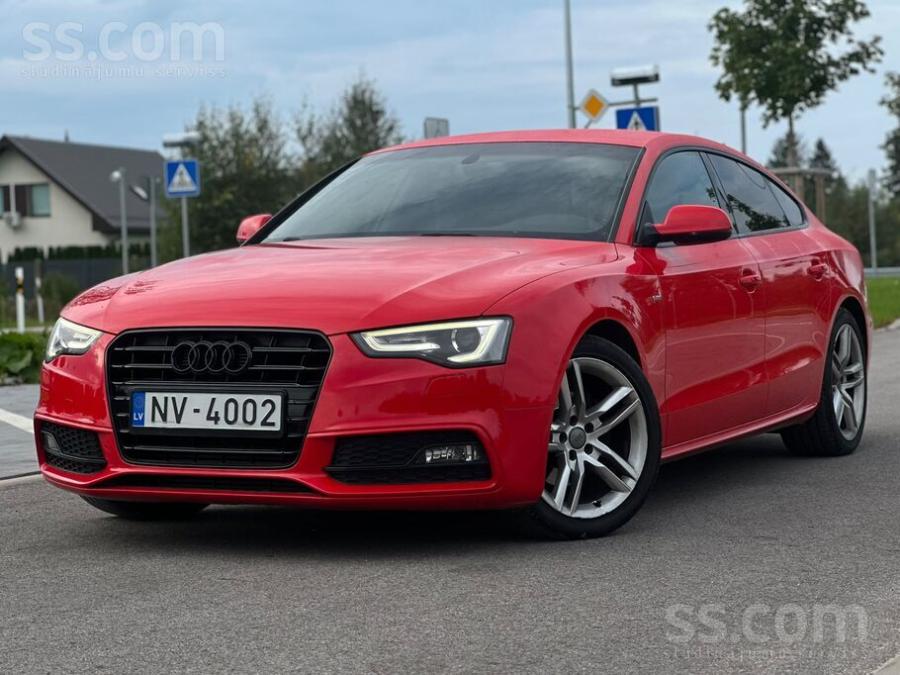 Red Audi A5 2014 in Jelgava, with an engine capacity of 1.80 L and mileage of 0 thousand km for 11300 €, photo 1 on AUTOMOTO.COM.LV