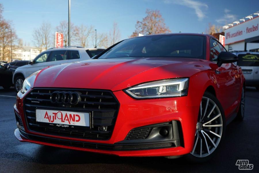 Red Audi A5 2018 in Kaunas, with an engine capacity of 2.00 L and mileage of 86 thousand km for 32690 €, photo 2 on AUTOMOTO.COM.LV
