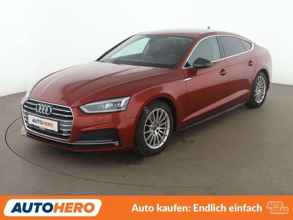 Red Audi A5 2019 in Kaunas, with an engine capacity of 2.00 L and mileage of 59 thousand km for 29868 €, photo 1 on AUTOMOTO.COM.LV