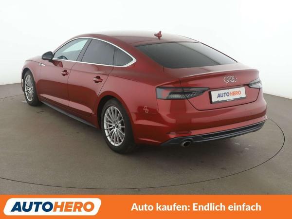 Red Audi A5 2019 in Kaunas, with an engine capacity of 2.00 L and mileage of 59 thousand km for 29868 €, photo 4 on AUTOMOTO.COM.LV