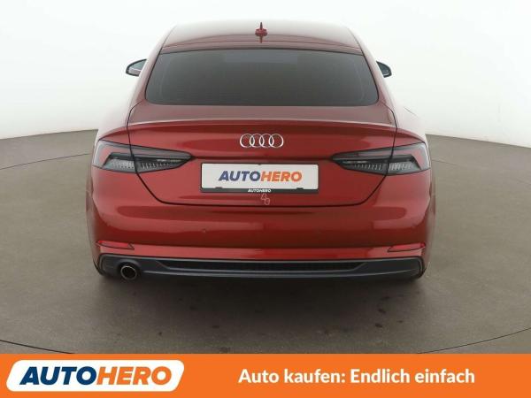 Red Audi A5 2019 in Kaunas, with an engine capacity of 2.00 L and mileage of 59 thousand km for 29868 €, photo 5 on AUTOMOTO.COM.LV